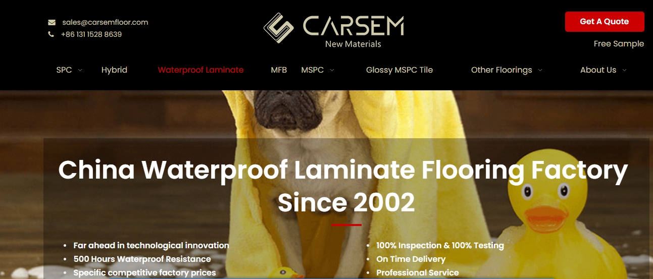 Top 10 Waterproof Laminate Flooring Factories 2022 - Carsem Floor